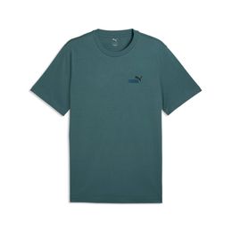 Puma Herren T-Shirt "GRAPHICS 2 COLOR SMALL NO 1 LOGO TEE", gr&uuml;n, Gr. XL, unifarben, Jersey, Obermaterial: 100% Baumwolle, Shirts, mit