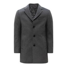 RICANO Herren Kurzmantel "Mantel Allessandro", grau, Gr. L, Obermaterial: 60% Wolle WO. 40% Polyester PES. Futter: 100% Polyester PES., M&auml;ntel,
