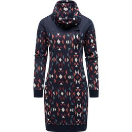 Ragwear Damen Sweatkleid "Chlloe Aztec YOUMODO", bunt, Gr. 4XL, Material: 100% Baumwolle, Kleider, stylisches Langarm Minikleid mit Aztec-Muster