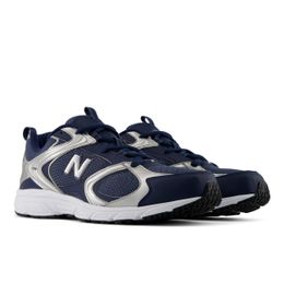 New Balance Herren Sneaker "408", Gr. 45, blau, Synthetik, Textil, Schuhe, inspiriert vom Design des New Balance 530 und 740