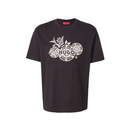 Hugo T-Shirt 'Dangen' Herren Gr&ouml;&szlig;e M creme / schwarz