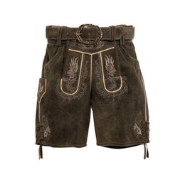 Spieth & Wensky SPIETH & WENSKY M&auml;dchen Lederhose "Kinderlederhose AXEL", braun, Gr. 134, Obermaterial: 100% Ziegenleder goatskin., Hosen