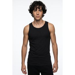 Jack & Jones JACK & JONES Herren T-Shirt "JORSANREMO TANK TOP", schwarz, Gr. XL, unifarben, Jersey, Obermaterial: 100% Baumwolle, Shirts, ohne &Auml;rmel