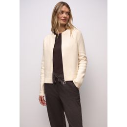 Street One Damen Strickpullover, beige, Gr. 46, unifarben, Stoff, 33% Polyester, 31% Polyacryl, 24% Baumwolle, 12% Polyamid, Pullover, mit