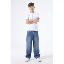Garcia Jungen Straight-Jeans "JAYSEN", blau, Gr. 164, Denim/Jeans, Obermaterial: 100% Baumwolle, Jeans, im Five-Pocket Style, for Boys