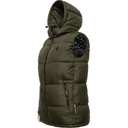 Marikoo Weste 'Eisfl&ouml;ckchen' Damen Gr&ouml;&szlig;e XS hellbraun / oliv