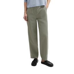 Marc O'Polo MARC O'POLO Damen Chinohose "aus Lyocell-Leinen-Mix", gr&uuml;n, Gr. 40, unifarben, Obermaterial: 90% Lyocell, 10% Leinen, Hosen