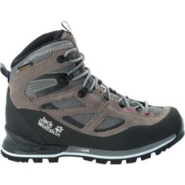 Jack Wolfskin Damen Trekkingschuh "FORCE CREST TEXAPORE MID W", Gr. 4, grau, Obermaterial: Synthetik. Obermaterial 2: Textilmaterial. Futter: