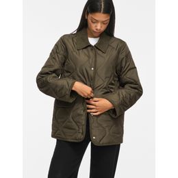 Vila Damen Steppjacke "VITATE L/S QUILT DETAIL JACKET - NOOS", gr&uuml;n, Gr. 36, unifarben, Web;Cord;Steppware, Obermaterial: 100% Polyester, Jacken,