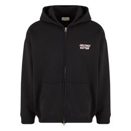 Another Cotton Lab Sweatjacke 'Sugar Daddy' Herren Gr&ouml;&szlig;e XXL puder / schwarz