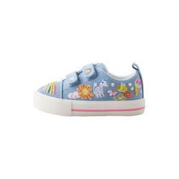 next Sneaker M&auml;dchen Gr&ouml;&szlig;e 20.5 hellblau / oliv / orange / eosin