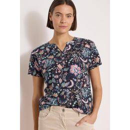 Cecil Damen Tunikashirt, bunt, Gr. S, gemustert, Web, 50% Baumwolle, 50% Modal, Shirts, im Tunika-Style