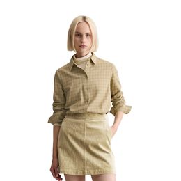 Marc O'Polo Damen Langarmbluse "in softer Flanell-Qualit&auml;t", beige, Gr. L, MARC O'POLO DENIM, kariert, Obermaterial: 100% Baumwolle, Blusen