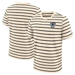 Nike Jungen T-Shirt "Nike T-Shirt Las Vegas Raiders Nike Rewind Club Striped Tee", beige, Gr. M, 100% Baumwolle, Shirts