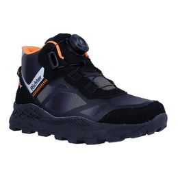 Richter Kinder Sneaker "Venture", Gr. 35, schwarz, Synthetik, Textil, Veloursleder, Schuhe, Herbstboots mit Kontrastbes&auml;tzen, Gr&ouml;&szlig;enschablone zum