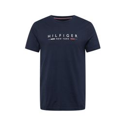 TOMMY HILFIGER Shirt 'Slim NYC Logo' male size L Navy / Red / White