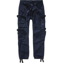 Brandit Herren Stoffhose "Brandit Herren Pure Slim Fit Trouser", blau, Gr. M, 100% Baumwolle, Hosen