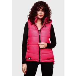 Marikoo Damen Steppweste "Zarinaa", pink, Gr. S, Obermaterial: 100% Polyester. Futter: 100% Polyester. Wattierung: 100% Polyester, Westen, mit vier