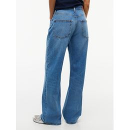 Tommy Jeans Damen Relax-fit-Jeans "MIA MID RELAXED STRAIGHT BJ0133"denim medium, Gr. 29, Abriebeffekte, Denim/Jeans, Obermaterial: 99% Baumwolle, 1%