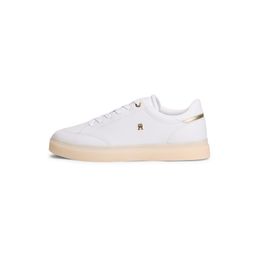 Tommy Hilfiger Sneaker 'TH Monogram' Damen Gr&ouml;&szlig;e 39 gold / wei&szlig; Sommerschuhe