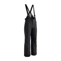 Maier Sports Kinder Skihose "Maxi reg", schwarz, Gr. 176, 100% Polyester, Hosen, Kinder Schneehose, wasserdicht atmungsaktiv, mitwachsend, Regular Fit