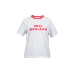 KLEINIGKEIT Damen T-Shirt "Kleinigkeit Free Ice Cream Shirt Girls", wei&szlig;, Gr. XS, bedruckt, 100% Baumwolle, Shirts