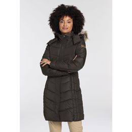 Icepeak Damen Steppmantel "PAIVA", braun, Gr. 44, Obermaterial: 100% Polyester. Futter: 100% Polyester. Wattierung: 100% Polyester, M&auml;ntel, mit