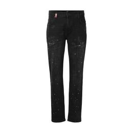 2Y Premium Herren Bequeme Jeans "2Y Premium Alonso Slim Fit Jeans", schwarz, Gr. 29, unifarben, 98% Baumwolle, 2% Elasthan, Jeans