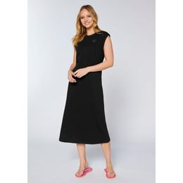 Chiemsee Damen Shirtkleid, schwarz, Gr. XS, 80% Baumwolle, 20% Polyester, Kleider