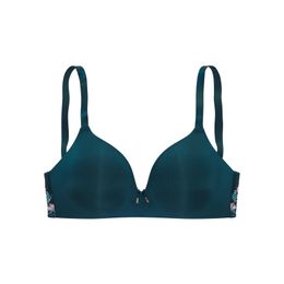 Lascana Damen Bralette-BH "BH ohne B&uuml;gel, Schalen-BH, Maria", Gr. 85petrol, rosa, Microtouch, Obermaterial: 73% Polyamid, 18% Polyester, 9% Elasthan,