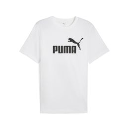 Puma Herren T-Shirt "Essentials No. 1 Logo T-Shirt Herren", wei&szlig;, Gr. XS, clean, Obermaterial: 100% Baumwolle. Rippe: 20% Polyester, 80% Baumwolle,
