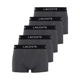 Lacoste Boxershorts Herren Gr&ouml;&szlig;e S dunkelgrau / schwarz / wei&szlig;