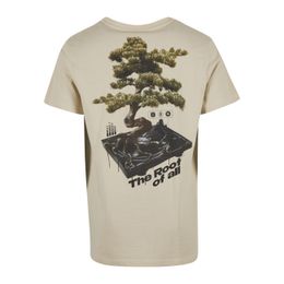 MisterTee Herren T-Shirt "MisterTee Herren Root of All Tee"sand, Gr. XL, bedruckt, 100% Baumwolle, Shirts