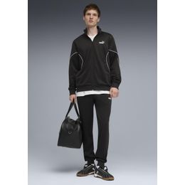 Puma Herren Trainingsanzug "POLY PIPING SUIT", schwarz, Gr. M, unifarben, Trikot, Obermaterial: 100% Polyester, Sportanz&uuml;ge, ohne Kapuze