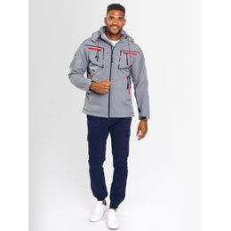 Arctic Seven Herren Softshelljacke "ASPierr", grau, Gr. S, Obermaterial: 96% Polyester, 4% Elasthan. Innenseite: 100% Polyester, Jacken, sportliche