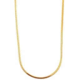 Adelia&acute;s ADELIA ́S Damen Kette ohne Anh&auml;nger "Damen Edelstahl Schlangenkette Halskette", 40, Edelstahl, gold, Edelstahl, Halsketten