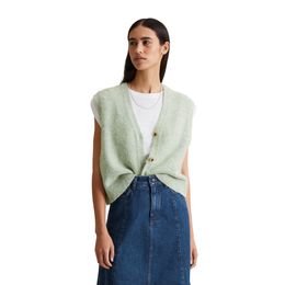 Marc O'Polo Damen Strickweste "aus Baumwoll-Multicolor-Garn", gr&uuml;n, Gr. M, MARC O'POLO DENIM, unifarben, Obermaterial: 53% Baumwolle, 24% Polyamid, 23% Alpaka,