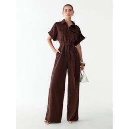 BWLDR Jumpsuit 'Ara' Damen Gr&ouml;&szlig;e M dunkelbraun