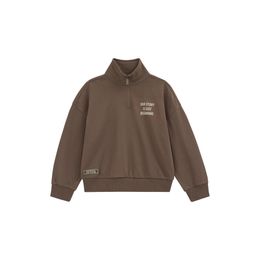 WE Fashion Sweatshirt Jungen Gr&ouml;&szlig;e 158/164 braun / cappuccino