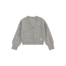 WE Fashion Strickjacke M&auml;dchen Gr&ouml;&szlig;e 110/116 grau
