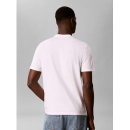 Calvin Klein Herren T-Shirt "REPEAT LOGO GRAPHI", wei&szlig;, Gr. L, unifarben, Web, Obermaterial: 100% Baumwolle, Shirts, Regular fit mit