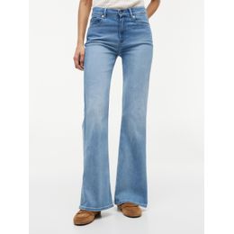 Tommy Hilfiger Damen Bootcut-Jeans "FLARE KATY RW", blau, Gr. 42, unifarben, Denim/Jeans, Obermaterial: 78% Baumwolle, 12% Lyocell, 7%