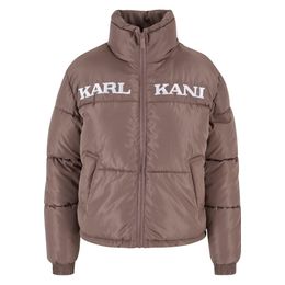 Karl Kani Jacke 'Essential' Damen Gr&ouml;&szlig;e M taupe / wei&szlig;