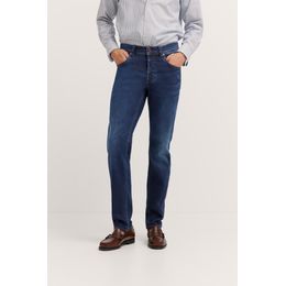 Bugatti Herren 5-Pocket-Jeans, blau, Gr. 32, 81% Baumwolle, 11% Lyocell, 6% Polyester, 2% Elasthan, Jeans, mit Stretchfunktion