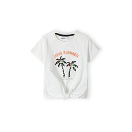 MINOTI T-Shirt M&auml;dchen Gr&ouml;&szlig;e 80/86 orange / schwarz / wei&szlig;