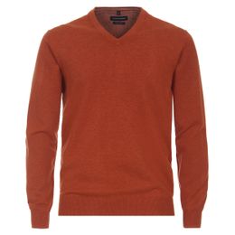Casamoda Herren Strickpullover "Casamoda Pullover uni", rot, Gr. XXL, 100% Baumwolle, Pullover