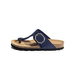 Bayton T-Bar Sandals 'Mercure' female size 38 Navy / Black / Silver