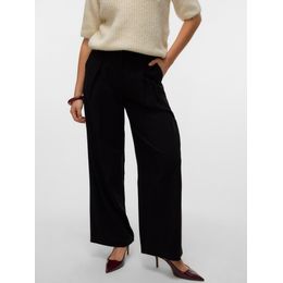 V&eacute;ro Moda VERO MODA Damen Anzughose "VMPURE HW PANT VMA NOOS", schwarz, Gr. XS, unifarben, Web, Obermaterial: 97% Viskose, 3% Polyester, Hosen