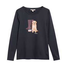 Barbour Langarm-Shirt Hadley Dark Navy (Gr&ouml;&szlig;e: 16)
