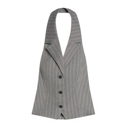 Bershka Anzugweste Damen Gr&ouml;&szlig;e 38 stone / wei&szlig;